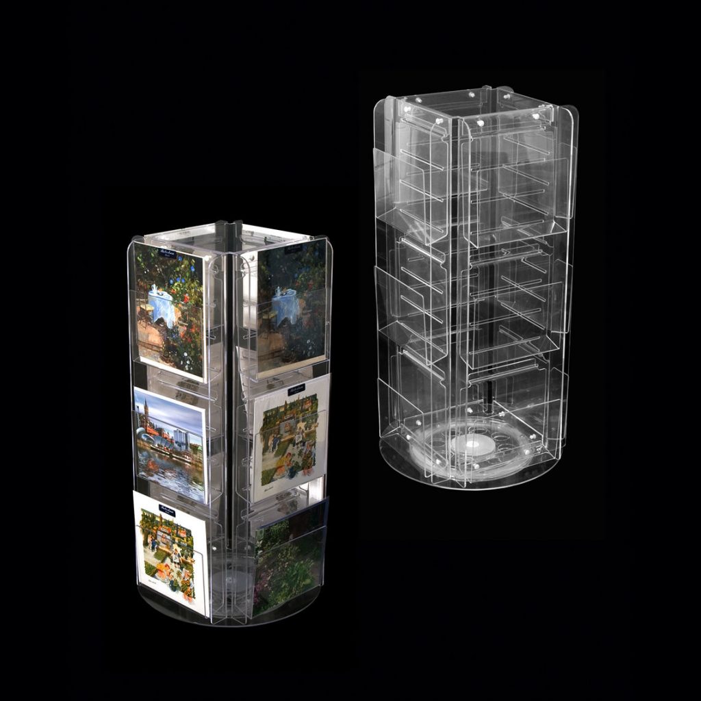 Rotating Counter Card Display Stand | Acrylic POS | Luminati
